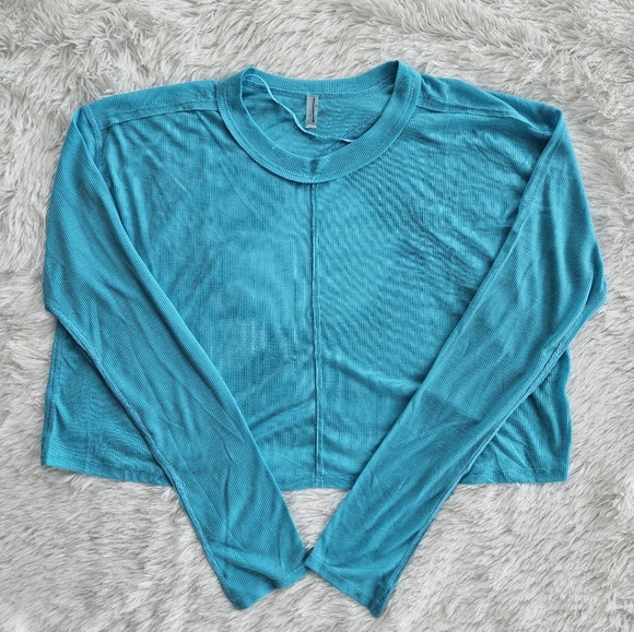 Free People | Tops | Free People Movement Infinitee Light Teal | Poshmark